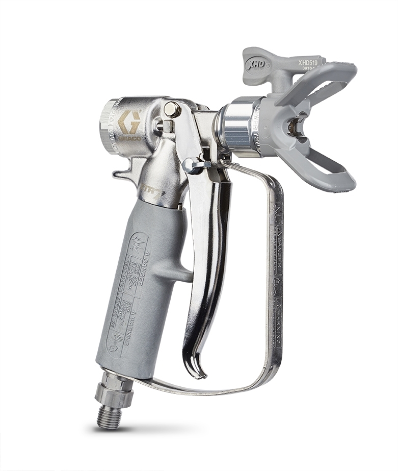 XTR-5 Airless Spray Gun, Oval-Insulated Handle, 4-Finger Trigger, XHD ...