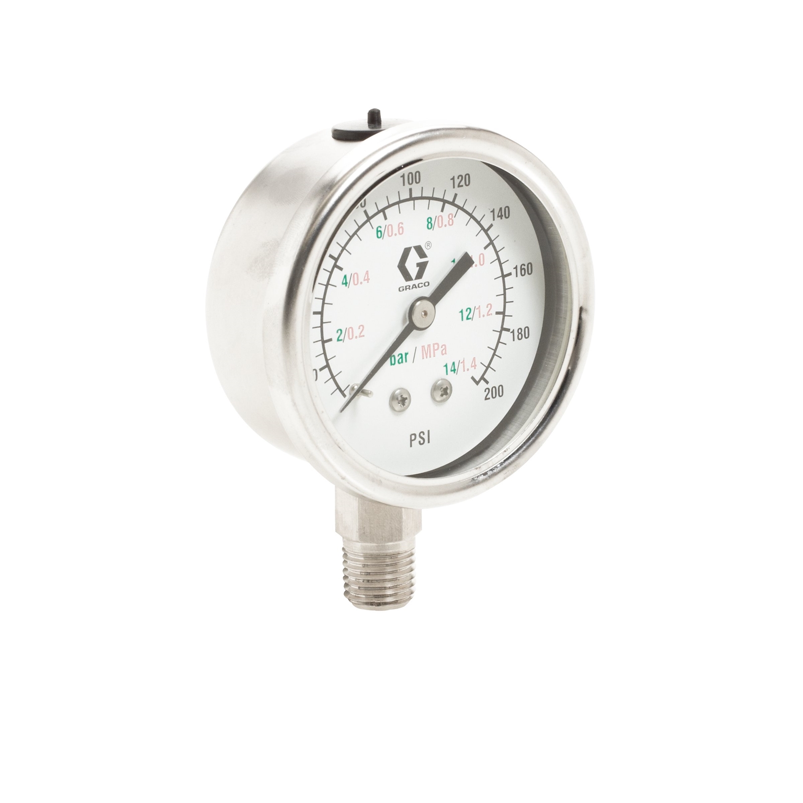 Stainless Steel Low Pressure Fluid Gauge, 0-21 bar (0-300 psi) pressure ...