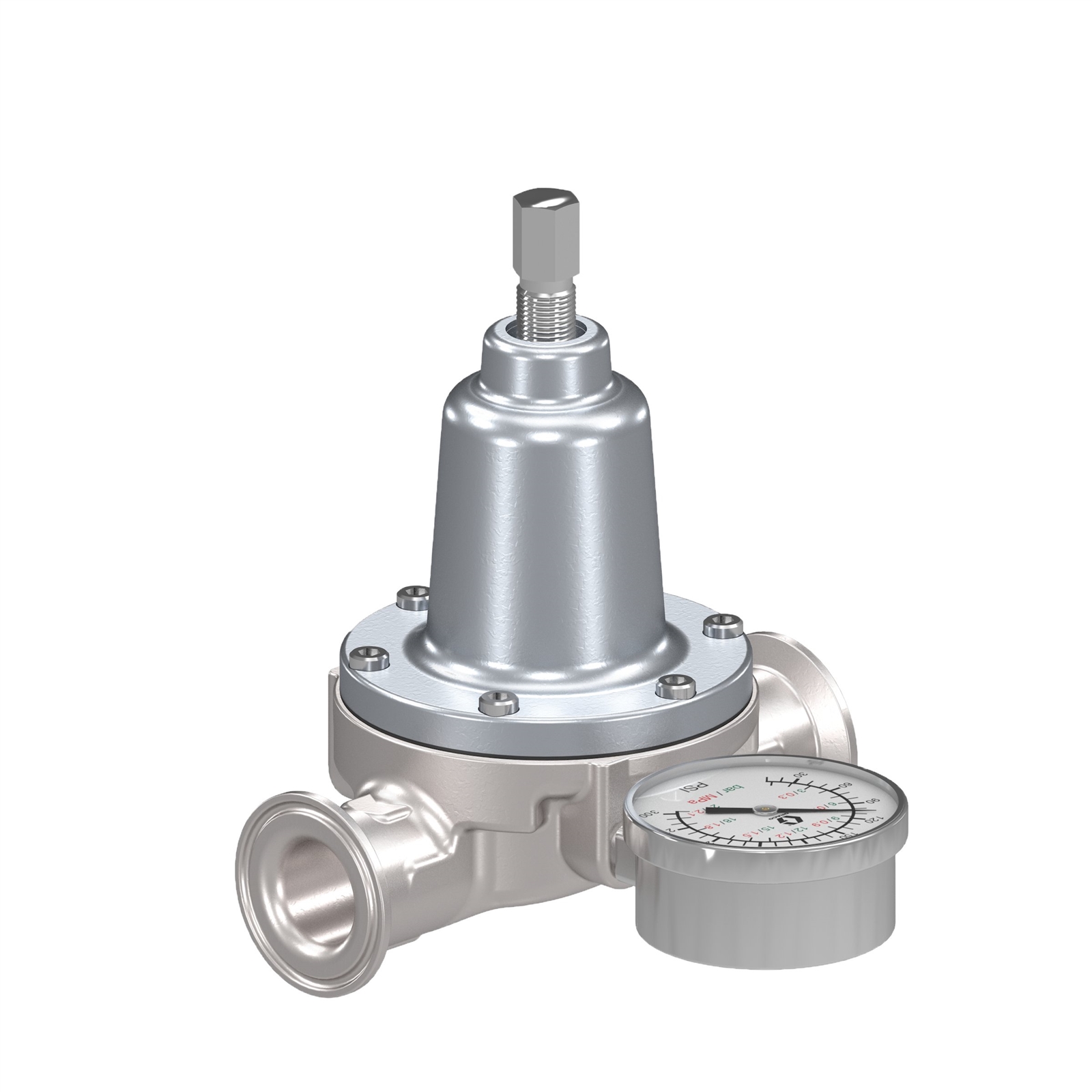 Low Shear Fluid Back Pressure Regulator, 300 Max psi, 10 gpm Max flow ...