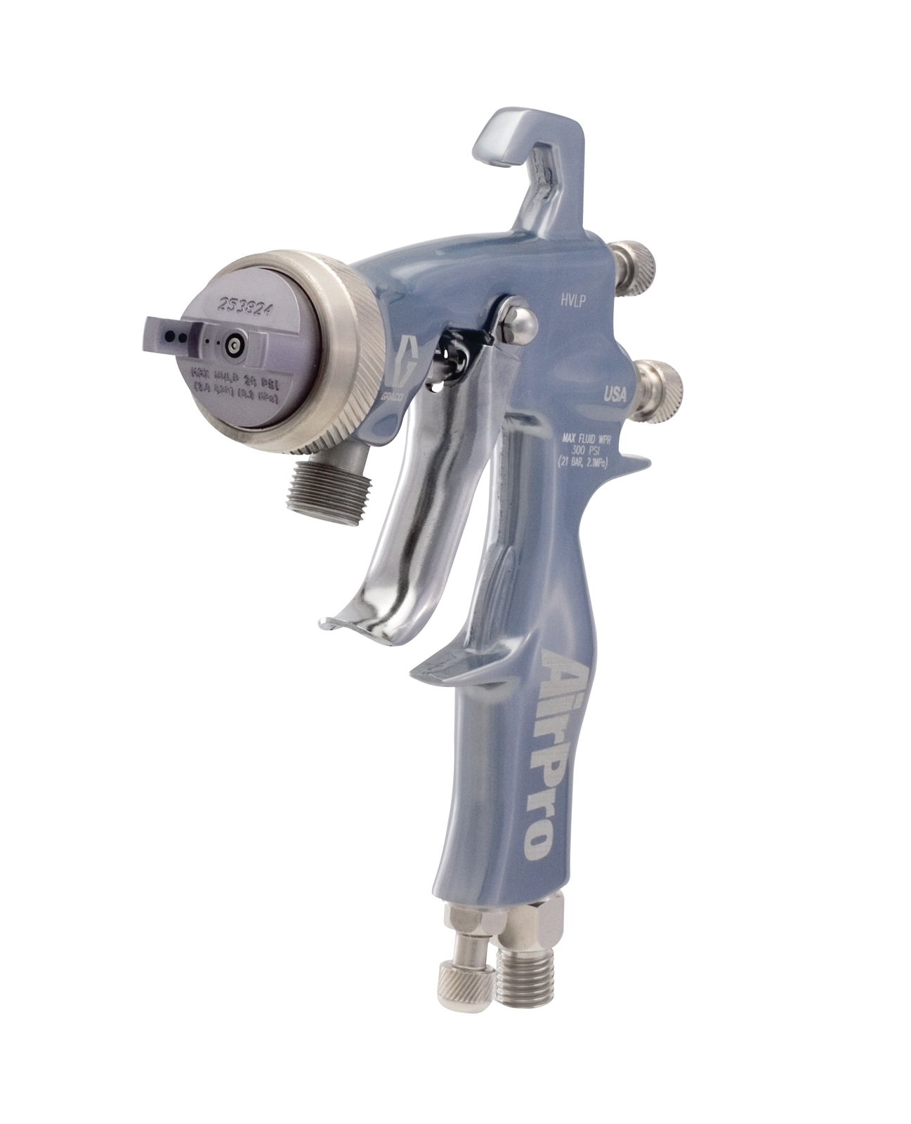 AirPro Air Spray Pressure Feed Gun, HVLP, 0.055 inch (1.4 mm) Nozzle ...