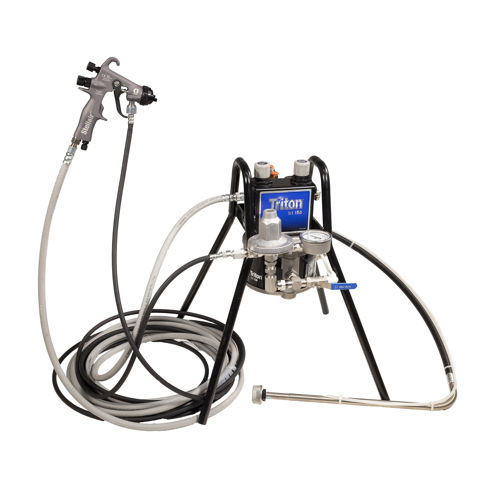 Triton SST Spray Package, Stand, Suction, Air & Fluid Hoses, Stellair ...