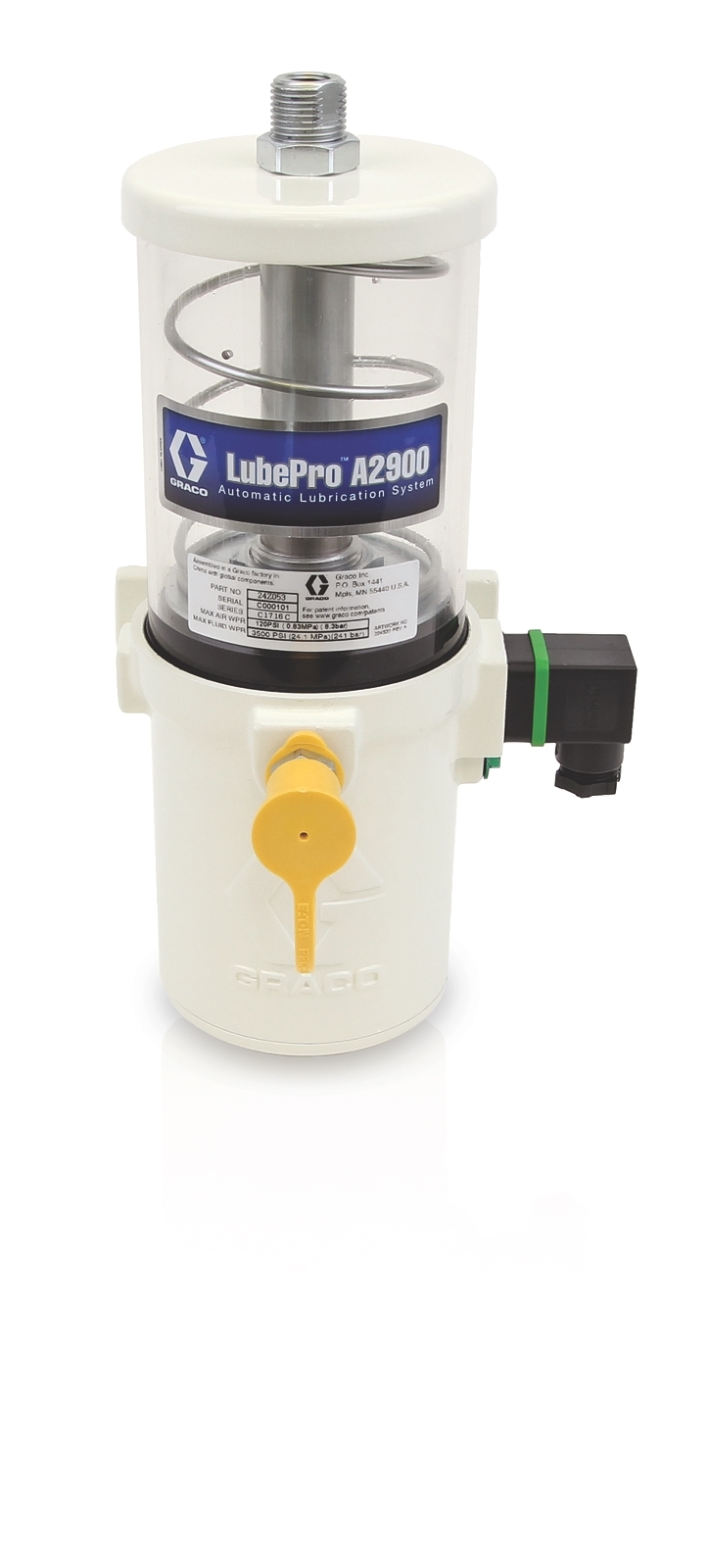 LubePro A2900 Vertical Grease Pumps 0.45 kg 1 lb. Reservoir BSPP