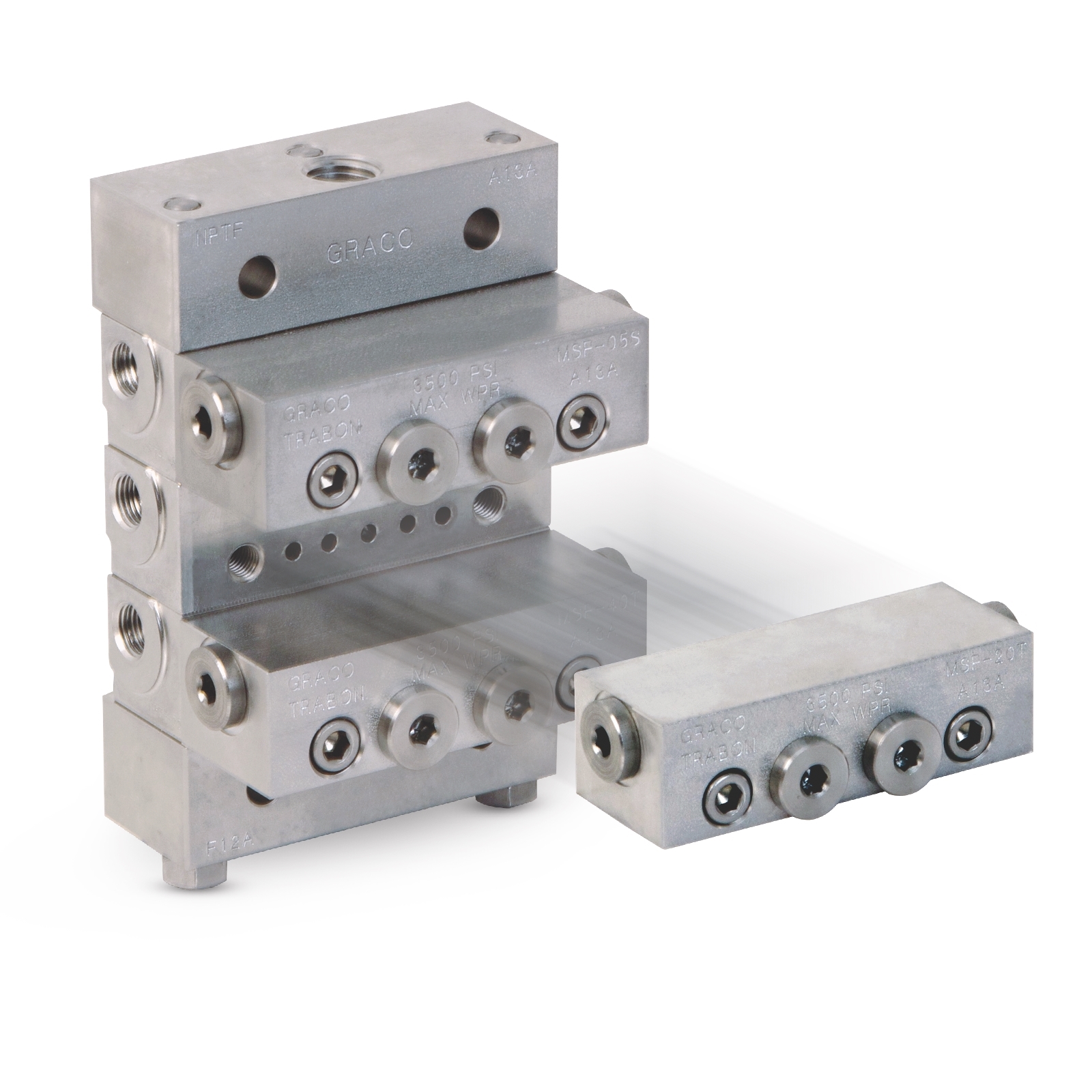 Trabon® MSP Stainless Steel Modular Divider Valve - MSP-10S-SS - 0.020 ...