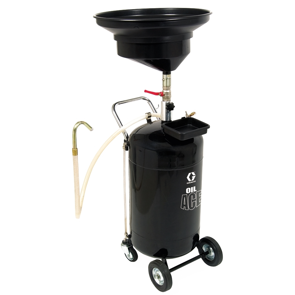 90 l (24 gal) Steel-Tank Pressurised Oil Drain