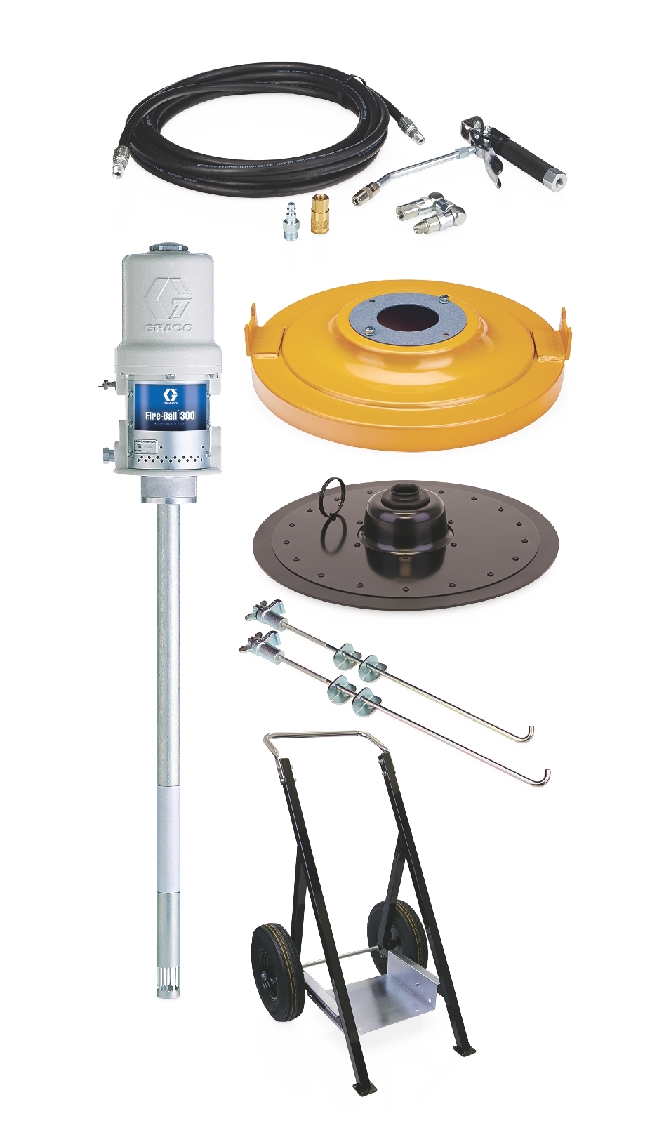 Fire-Ball® 300 Series 50:1 120 lb (55 kg). Grease Pump - Portable ...