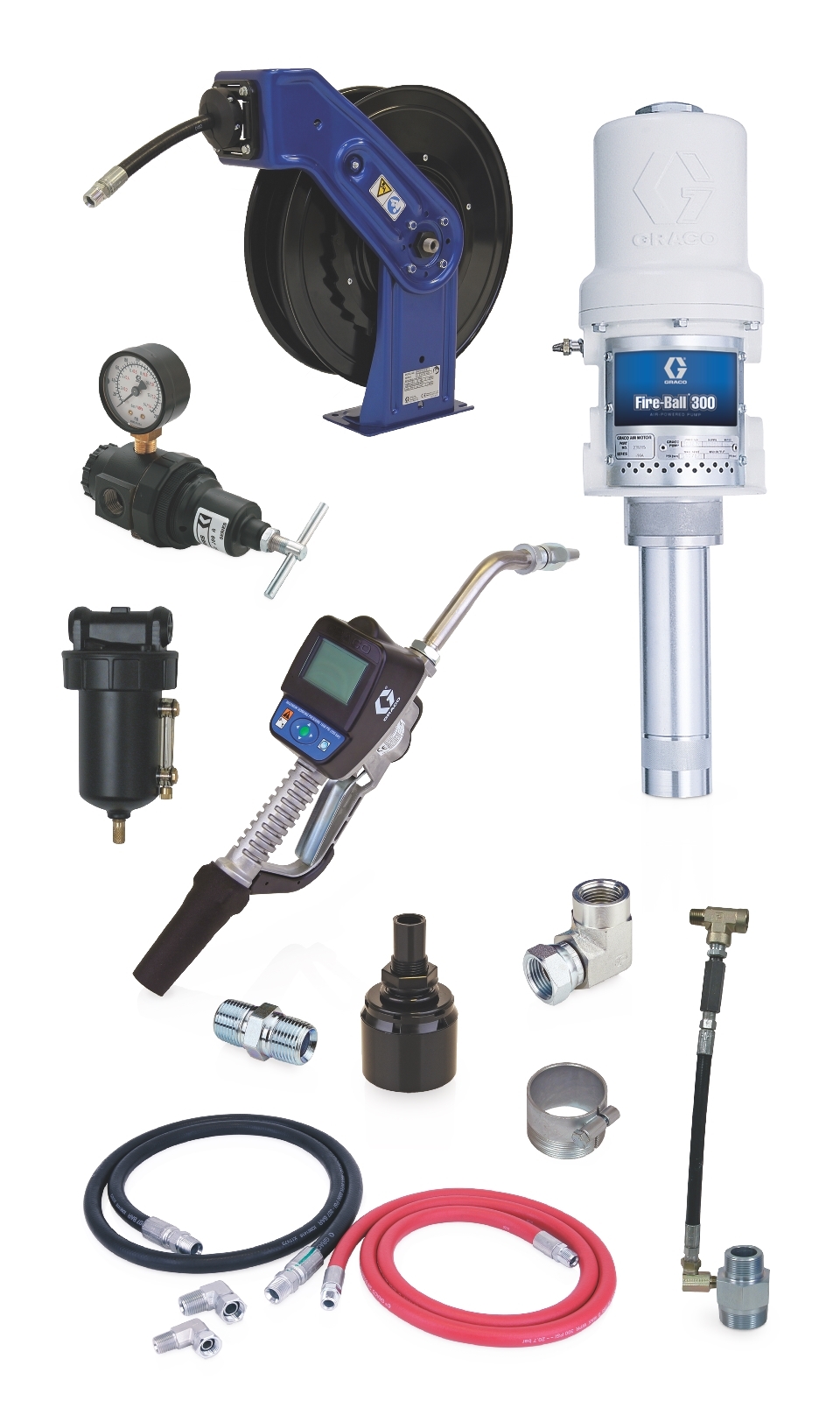 Fire-Ball® 300 5:1 Bulk Oil Bench/Top Tank Dispensing Package