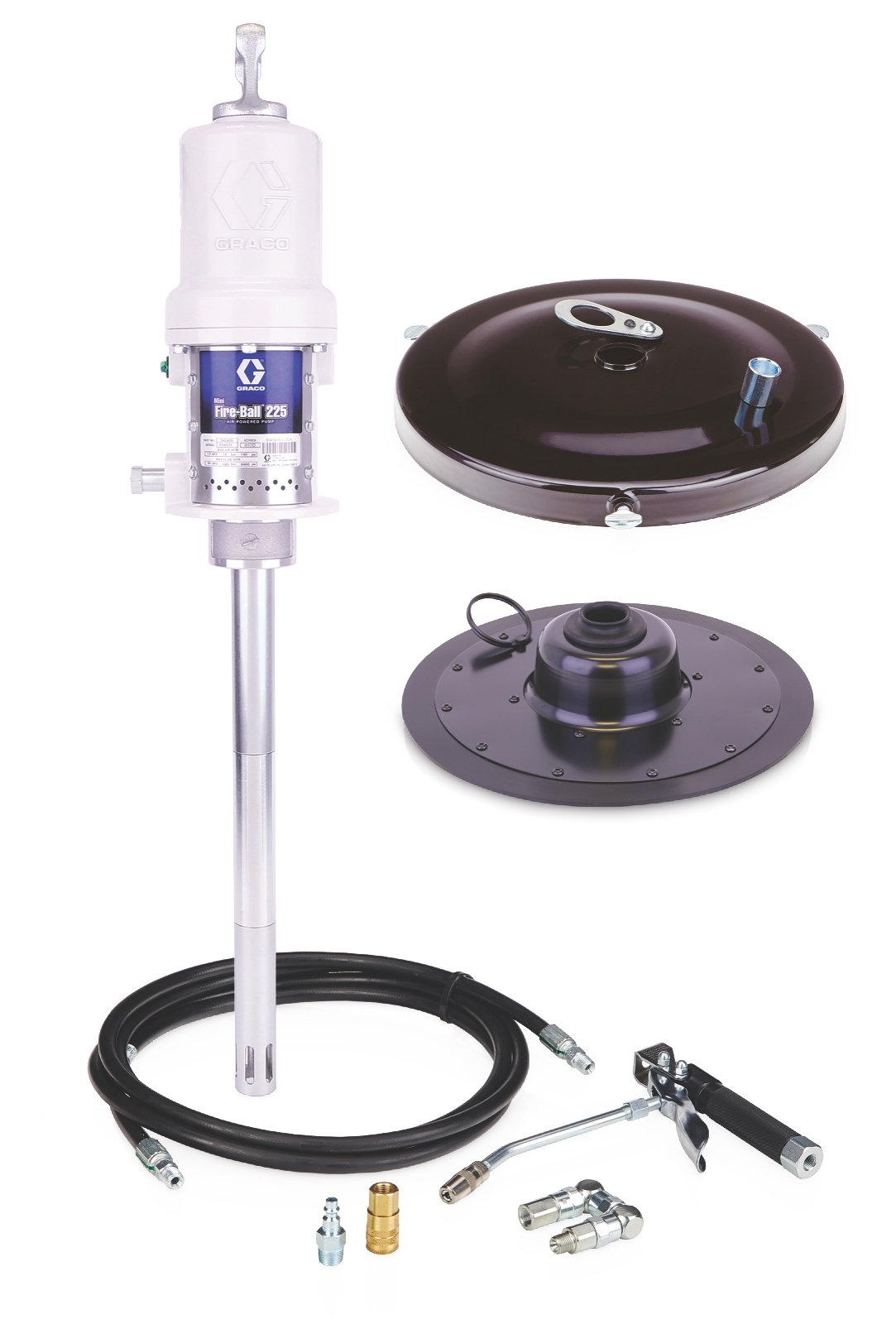 Mini Fire-Ball® 225 50:1 35 lb. (16 kg) Grease Pump with Dispense Kit