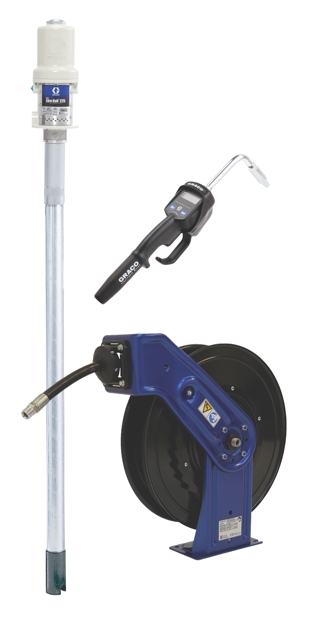 Mini Fire-Ball® 225 3:1 1/2 in. x 50 ft. (12.7 mm x 15.2 m) Manual Hose ...