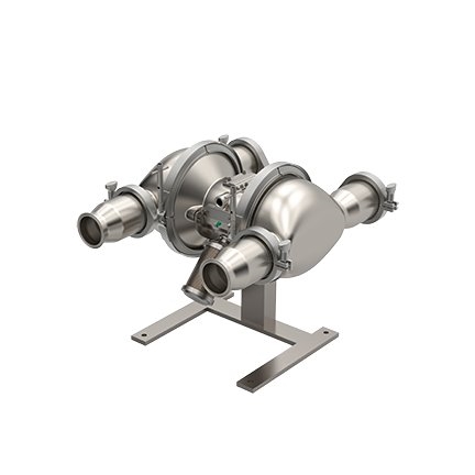 SaniForce 3150, 3 HS SST Pneumatic Diaphragm Pump, SS Center, FL Checks ...